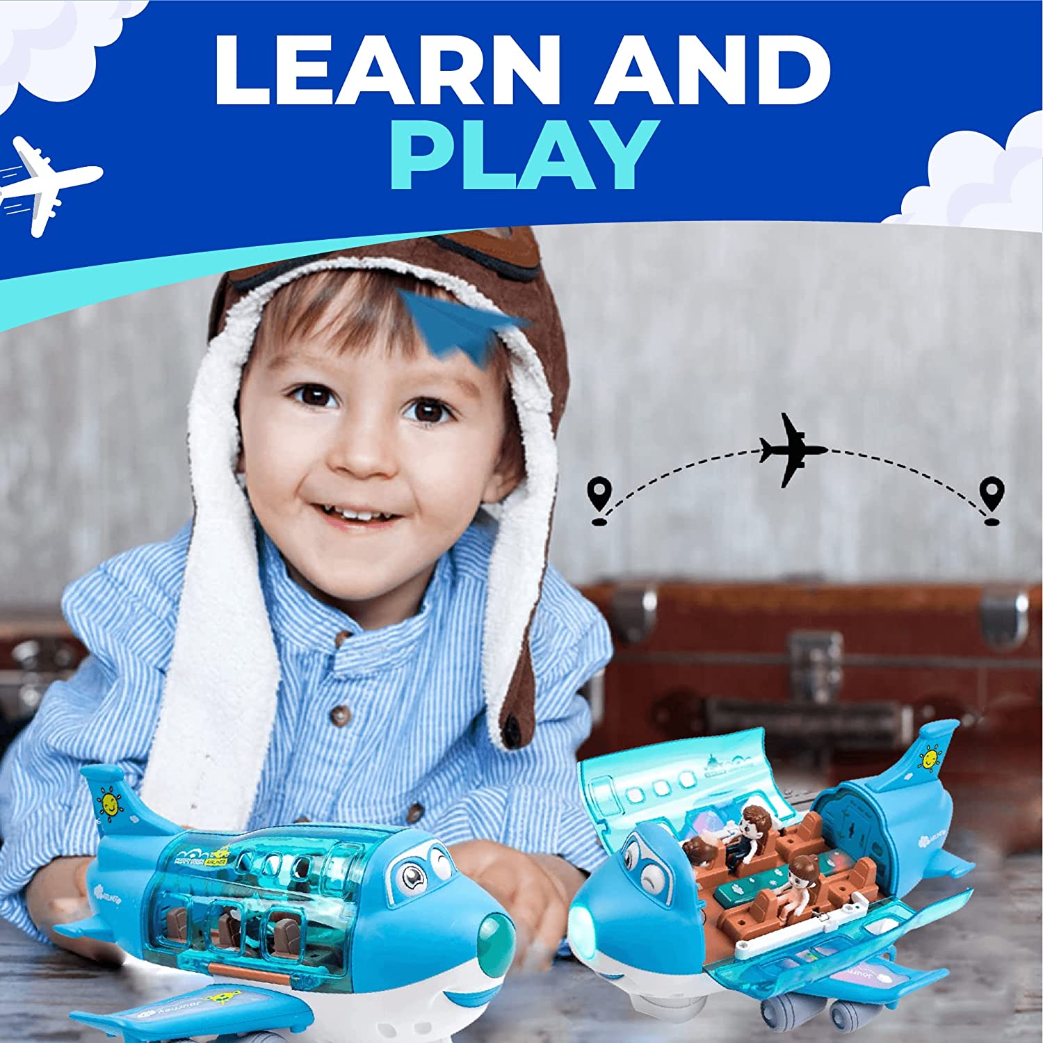 (🎁UP TO 49% OFF) 360° Rotating Electric Toy Plane – anrdre