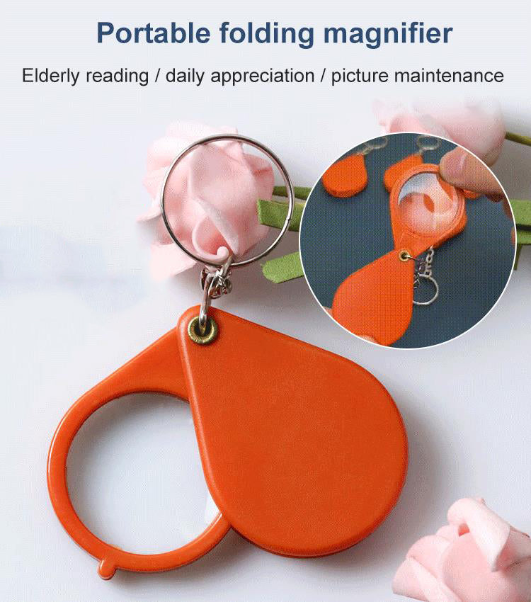Mini Folding Magnifying Glass Key Chain – anrdre