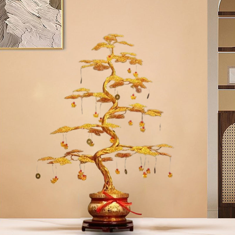 🎁Golden Fortune Tree (Handmade knitting)💰🪙 – anrdre